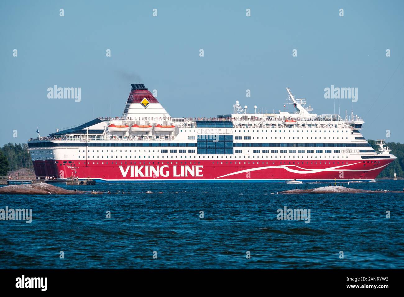 Helsinki / Finland - JULY 25, 2024: MV Viking Cinderella, operated by ...