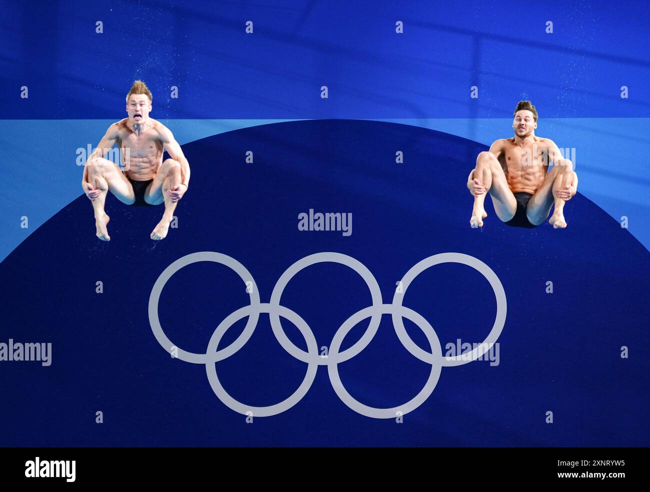 Great Britain's Jack Laugher and Anthony Harding during the Men's ...