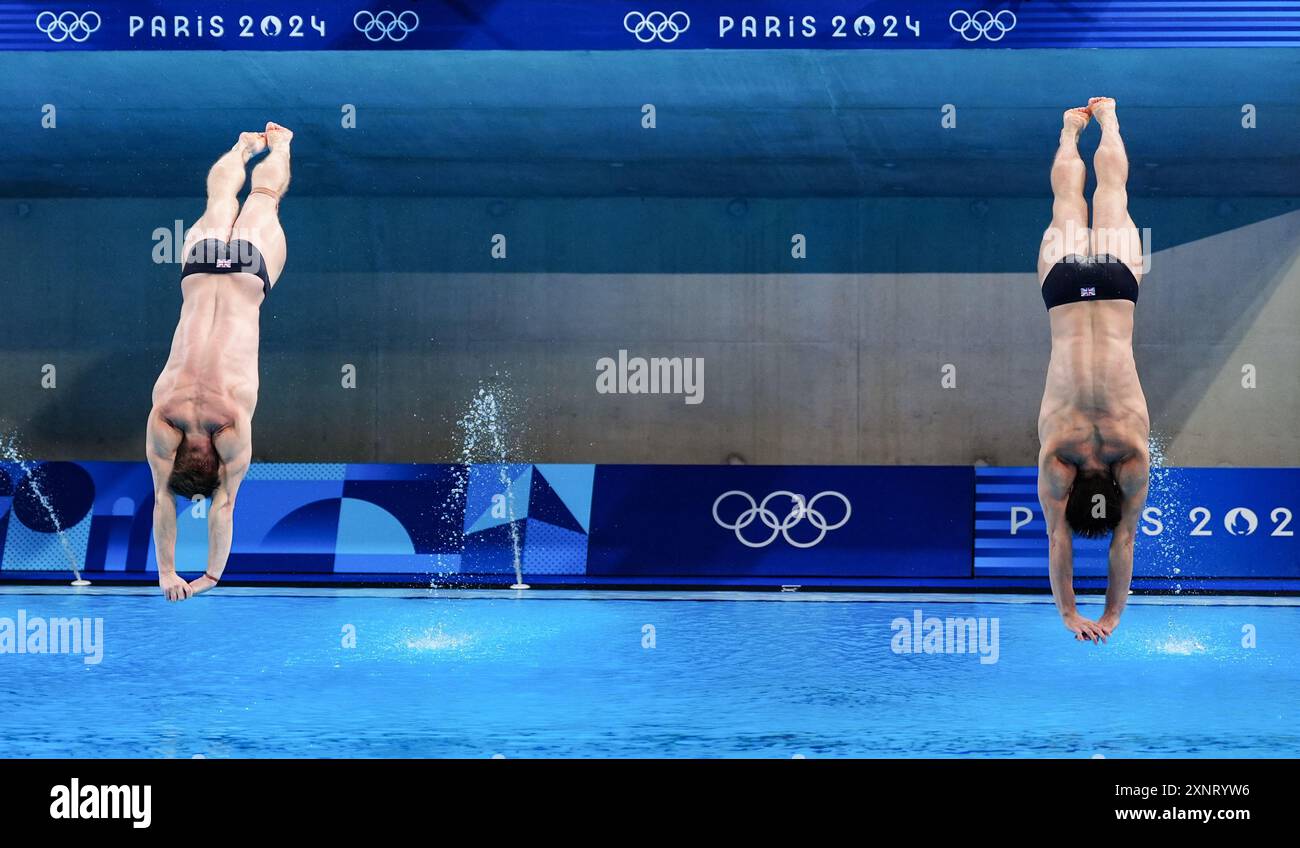 Great Britain's Jack Laugher and Anthony Harding during the Men's ...