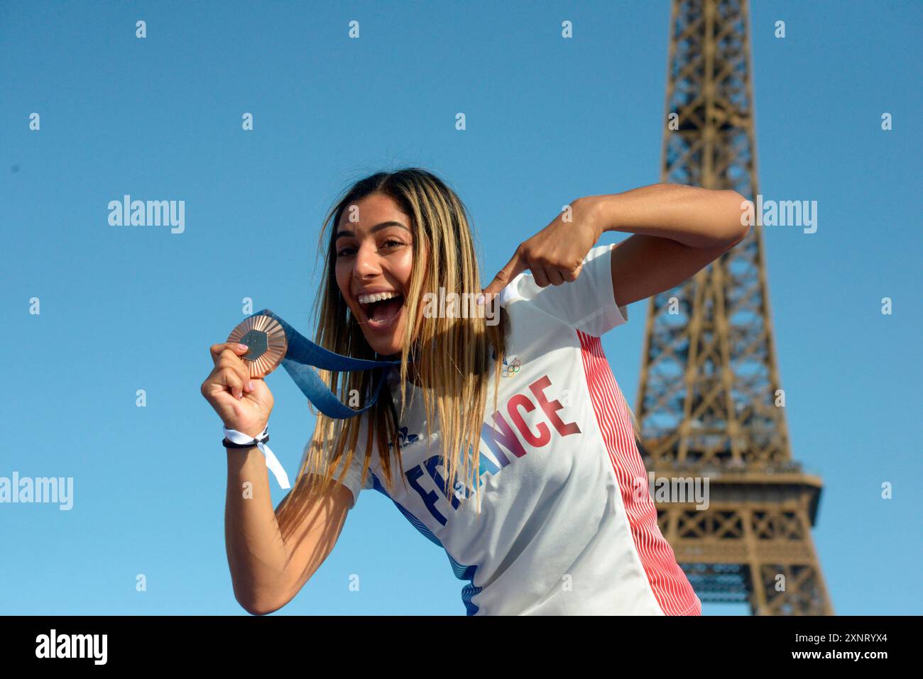Shirine Boukli (France) Bronze medal Judo Woman -68 kg during ...