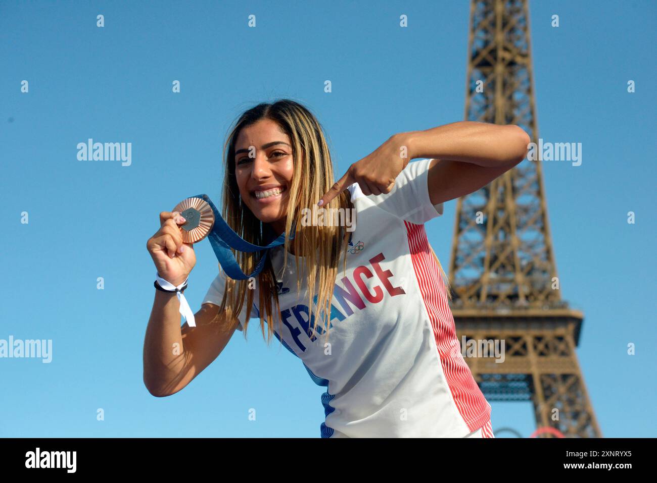 Shirine Boukli (France) Bronze medal Judo Woman -68 kg during ...