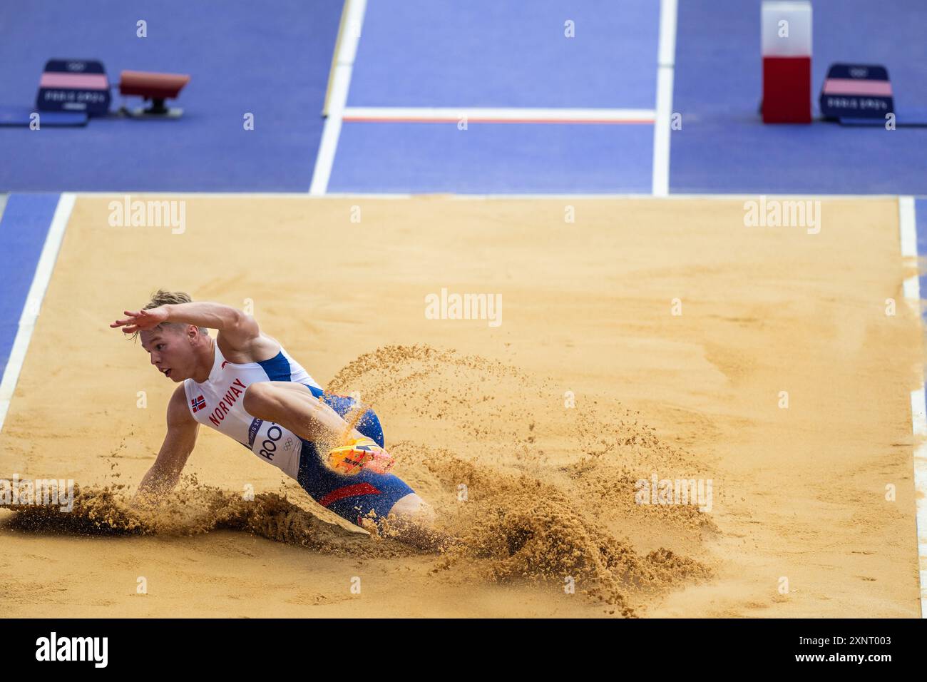 Markus Rooth of, Norway. , . competes in men´s athletics decathlon long ...