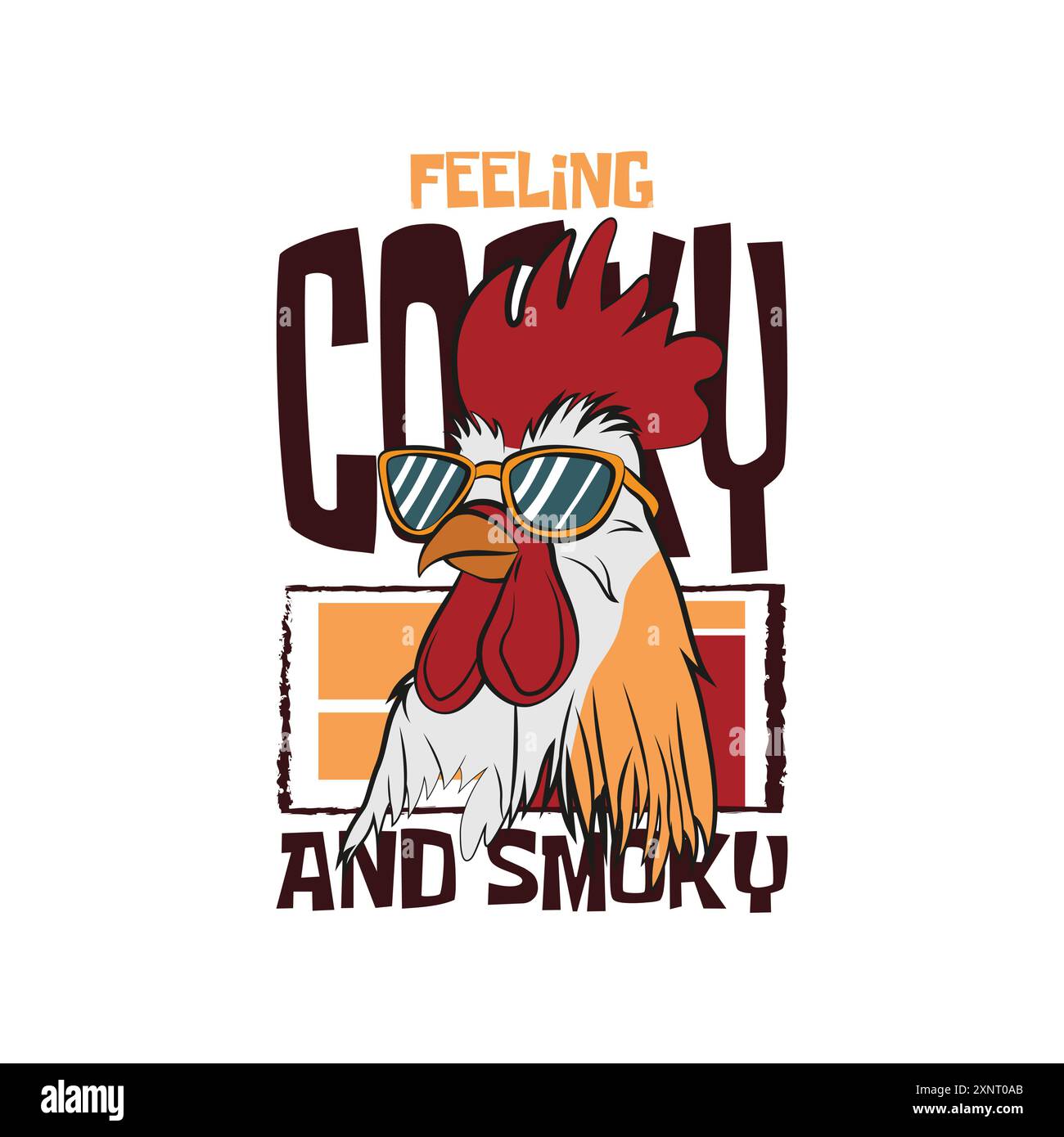 Cartoon of a cool moody rooster with sunglasses with a funny quote ...