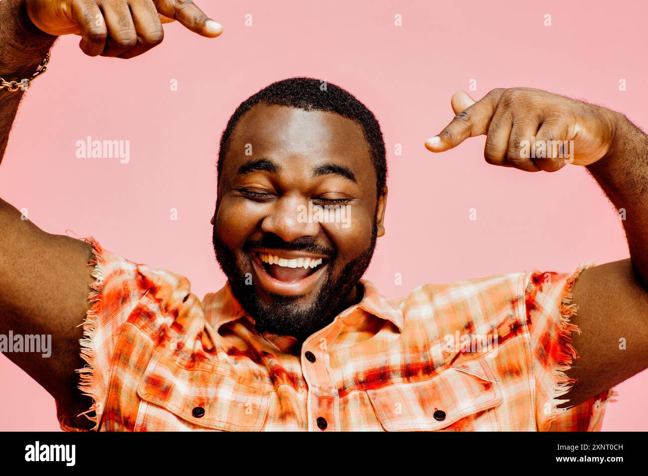 Cheerful african american plus hi-res stock photography and images - Alamy