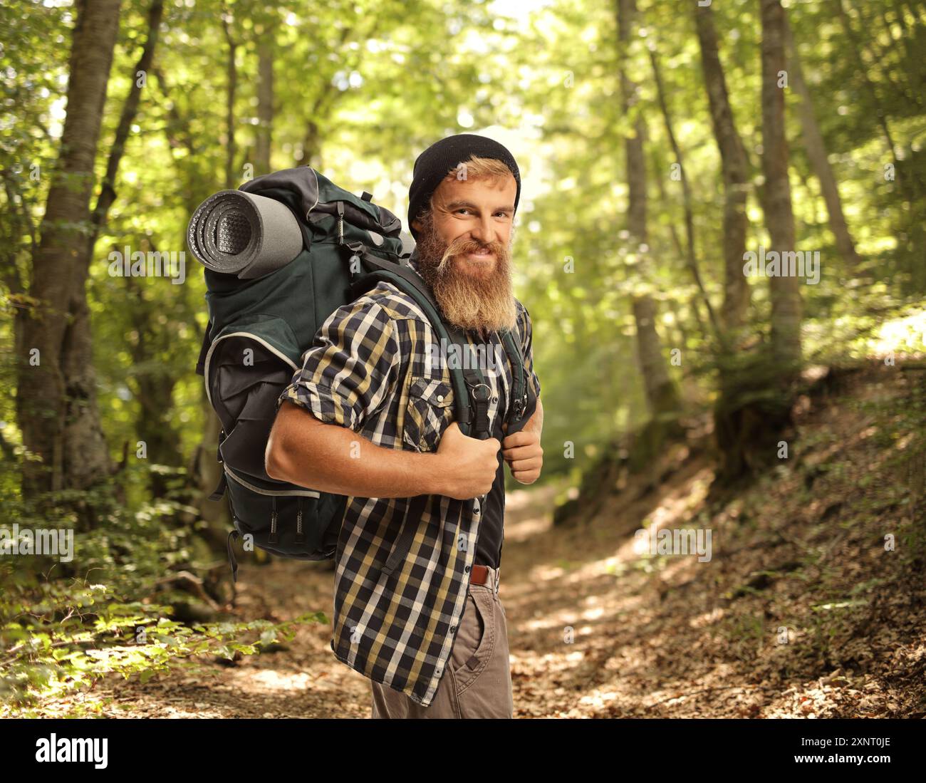 Cheerful hiker hi-res stock photography and images - Alamy