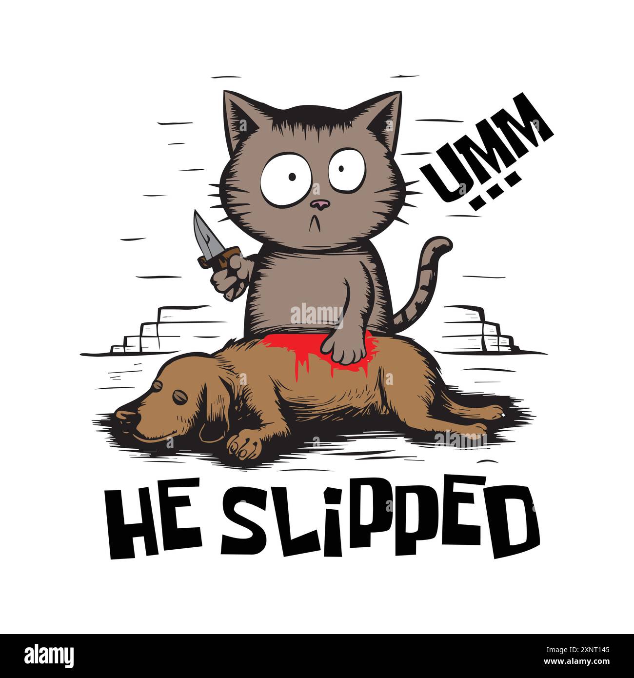 Cartoon illustration funny dogs pet hi-res stock photography and images ...