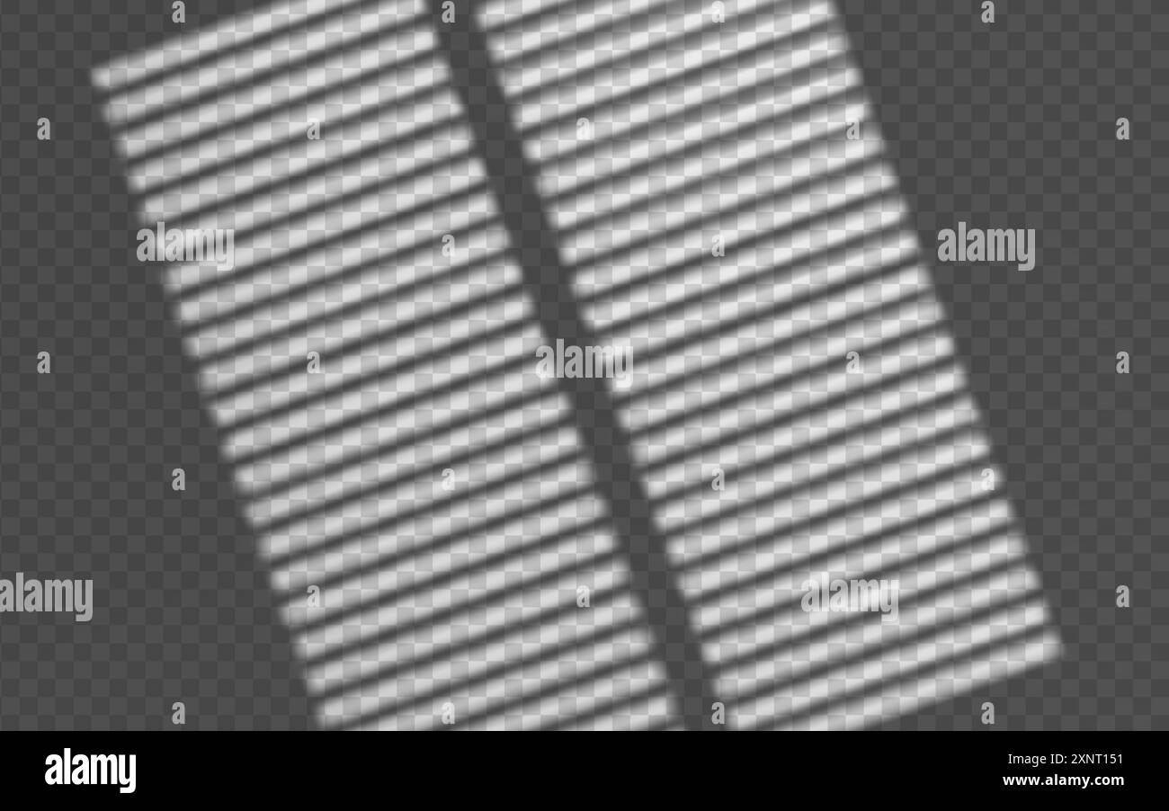 Light effect shadow overlay from blind isolated transparent background ...