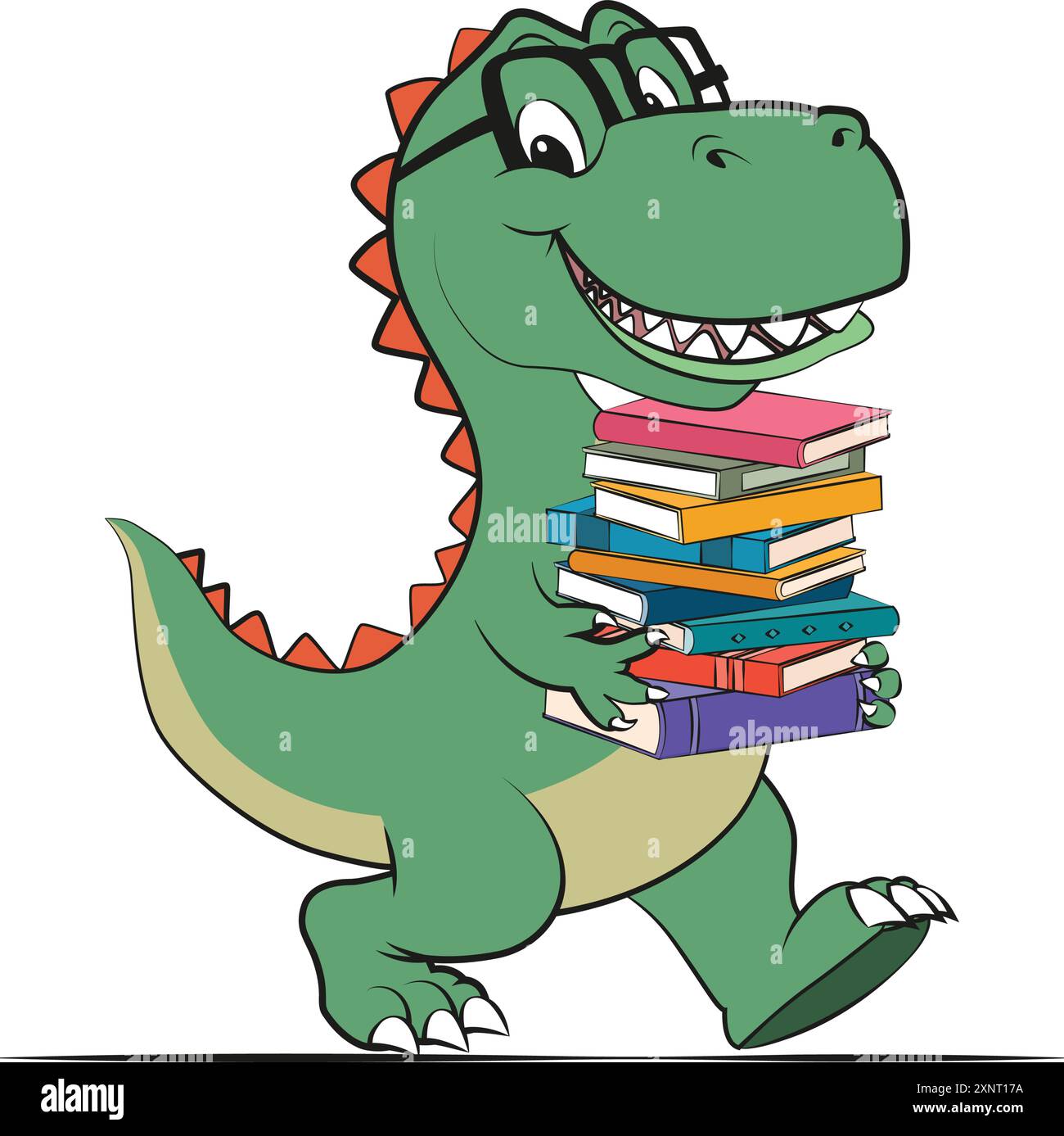 Back school cartoon kids walking hi-res stock photography and images ...