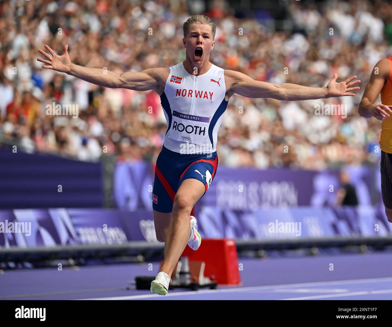 Paris, France. 2nd Aug, 2024. Markus Rooth of Norway celebrates after ...