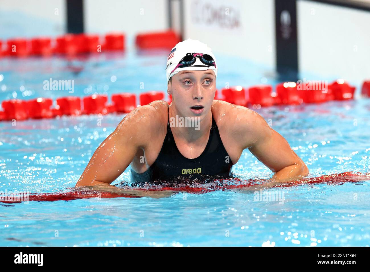 USA's Paige Madden after the Women's 800m Freestyle Heats at the Paris ...