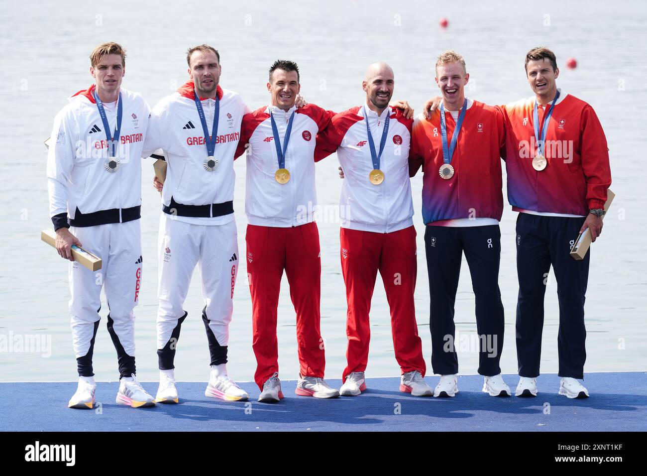 Great Britain's Ollie Wynne-Griffith and Tom George (left), Croatia's ...