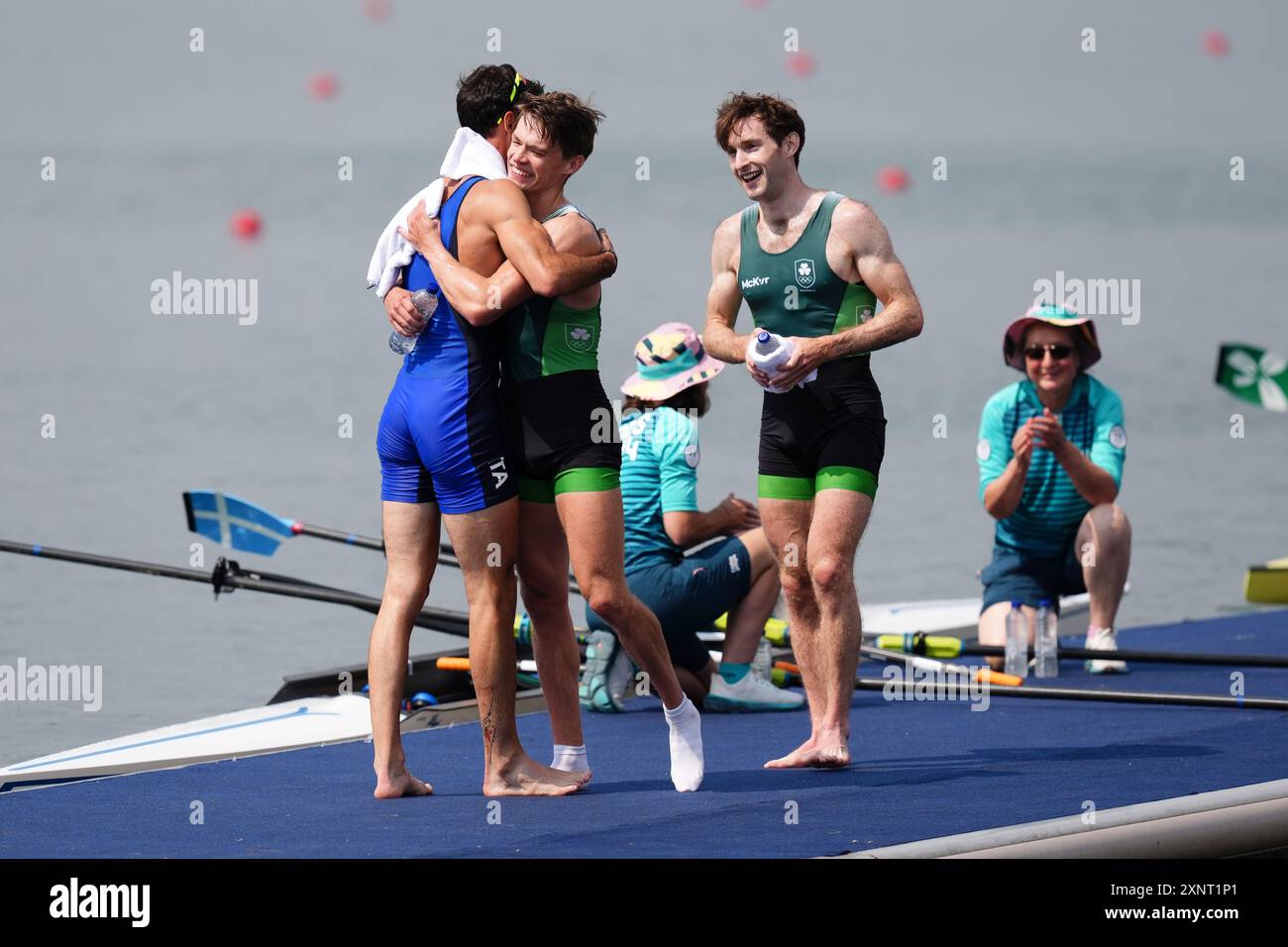 Ireland's Fintan McCarthy and Paul O'Donovan celebrate winning gold in ...