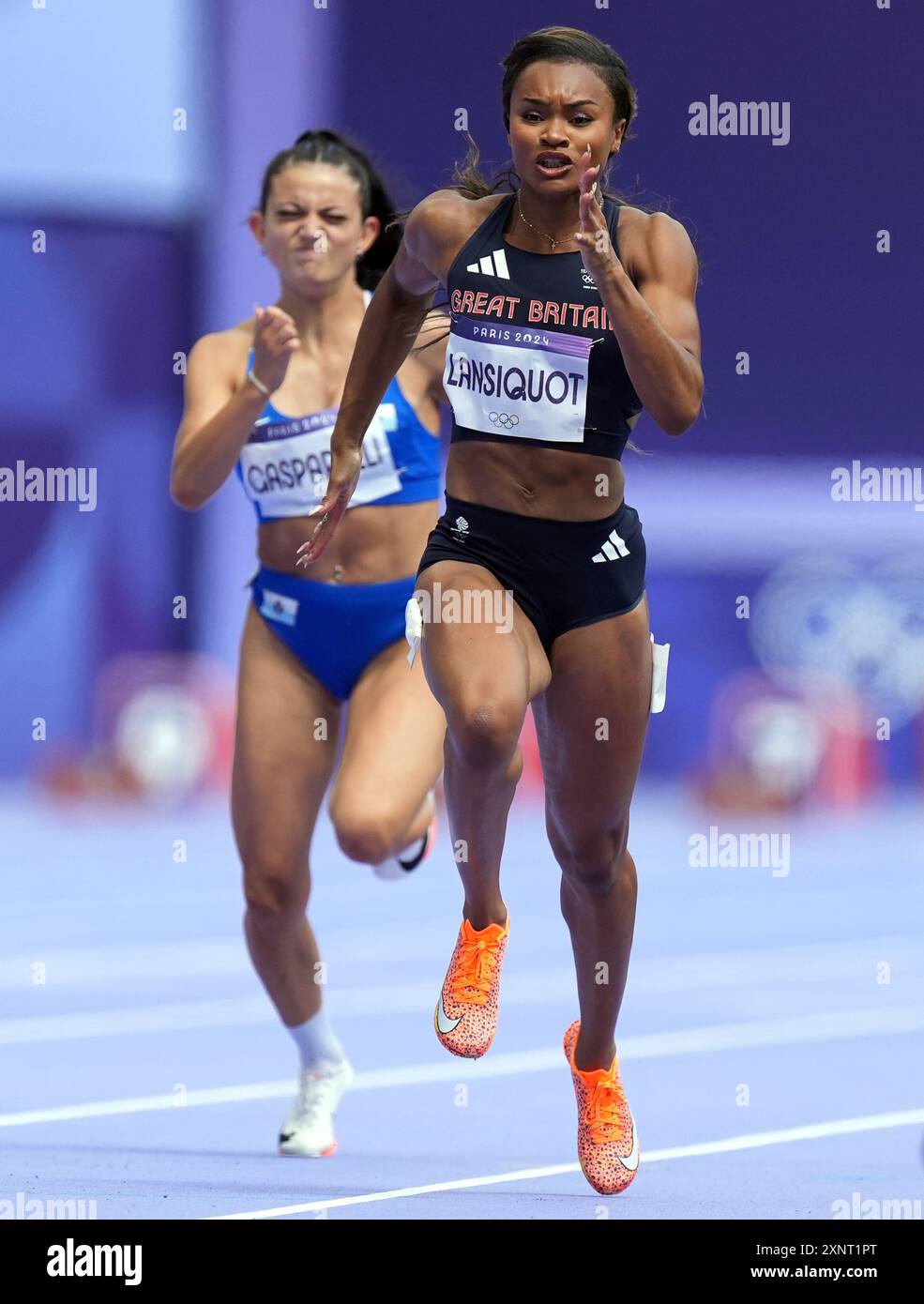 Great Britain's Imani-Lara Lansiquot during the Women's 100m heats at ...