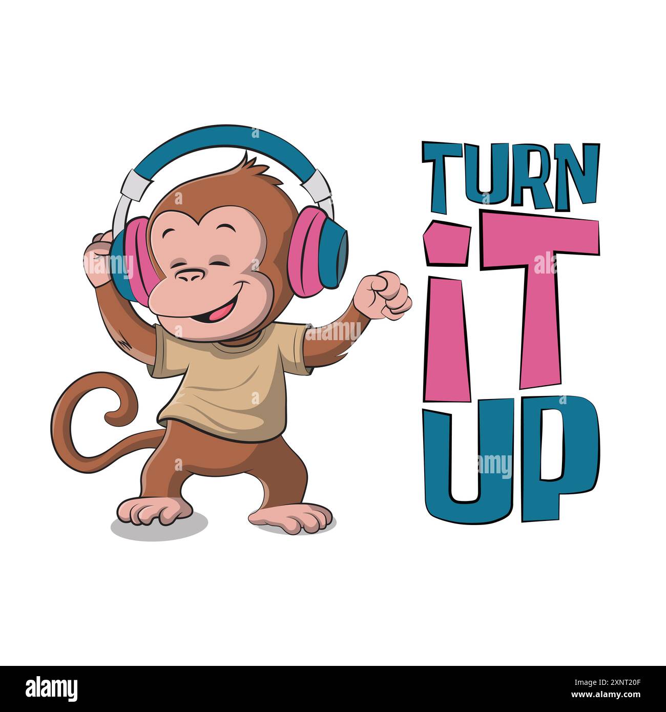 Vector vectors monkey Cut Out Stock Images & Pictures - Alamy