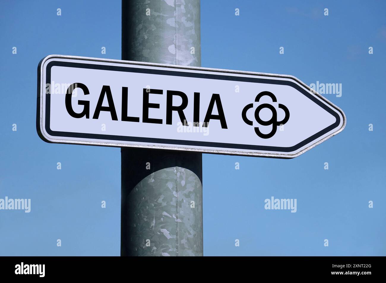 Wegweiser mit Logo und Schriftzug Galeria Wegweiser mit Logo und ...