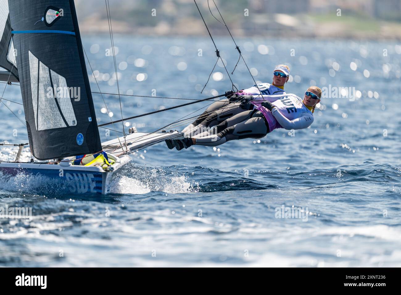 Rebecca Netzler and Vilma Bobeck of, Sweden. , . compete in women's ...