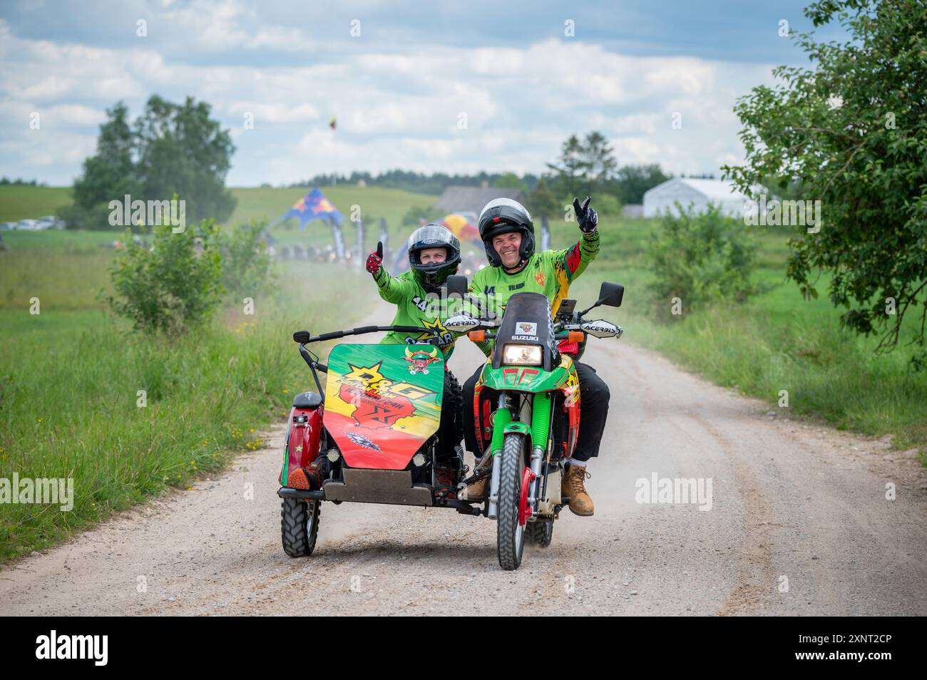 Woman riding motocross bike hi-res stock photography and images - Alamy