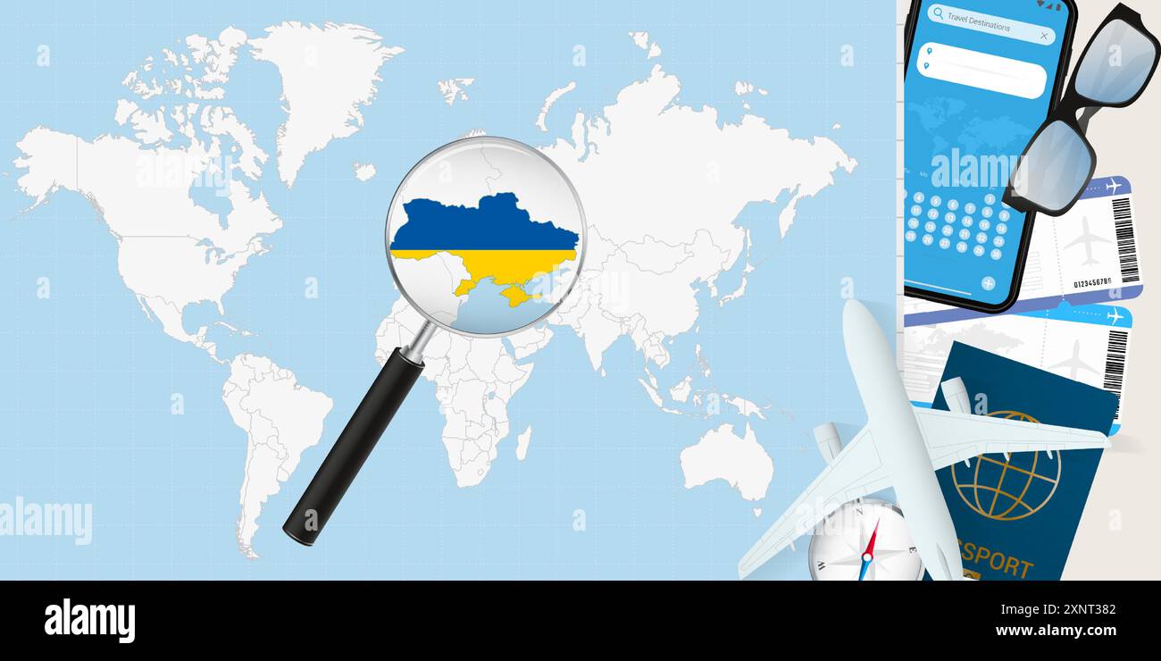 Ukrainian globe Stock Vector Images - Alamy