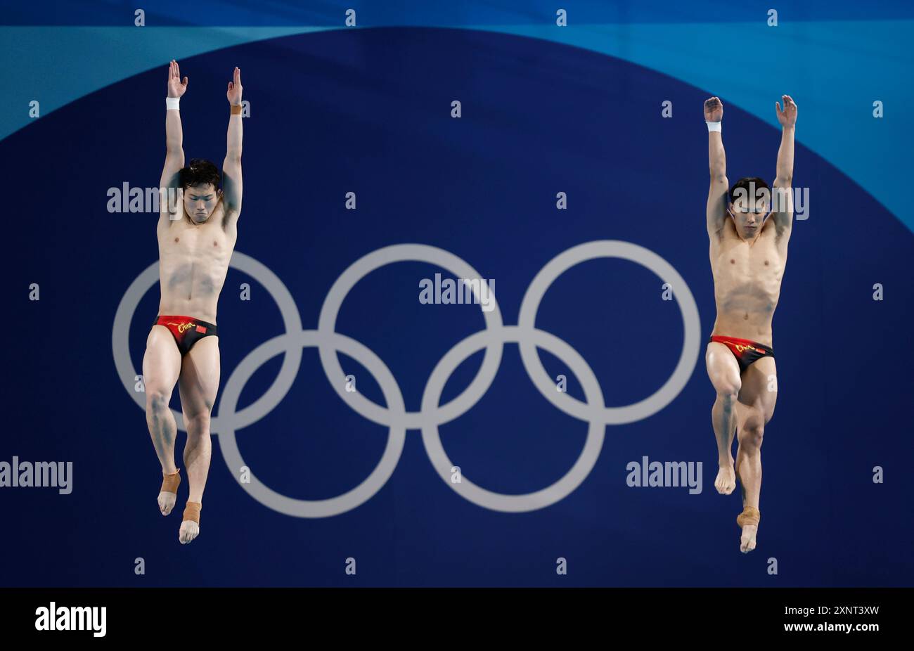 Saint Denis, France. 2nd Aug, 2024. Long Daoyi (R)/Wang Zongyuan of ...