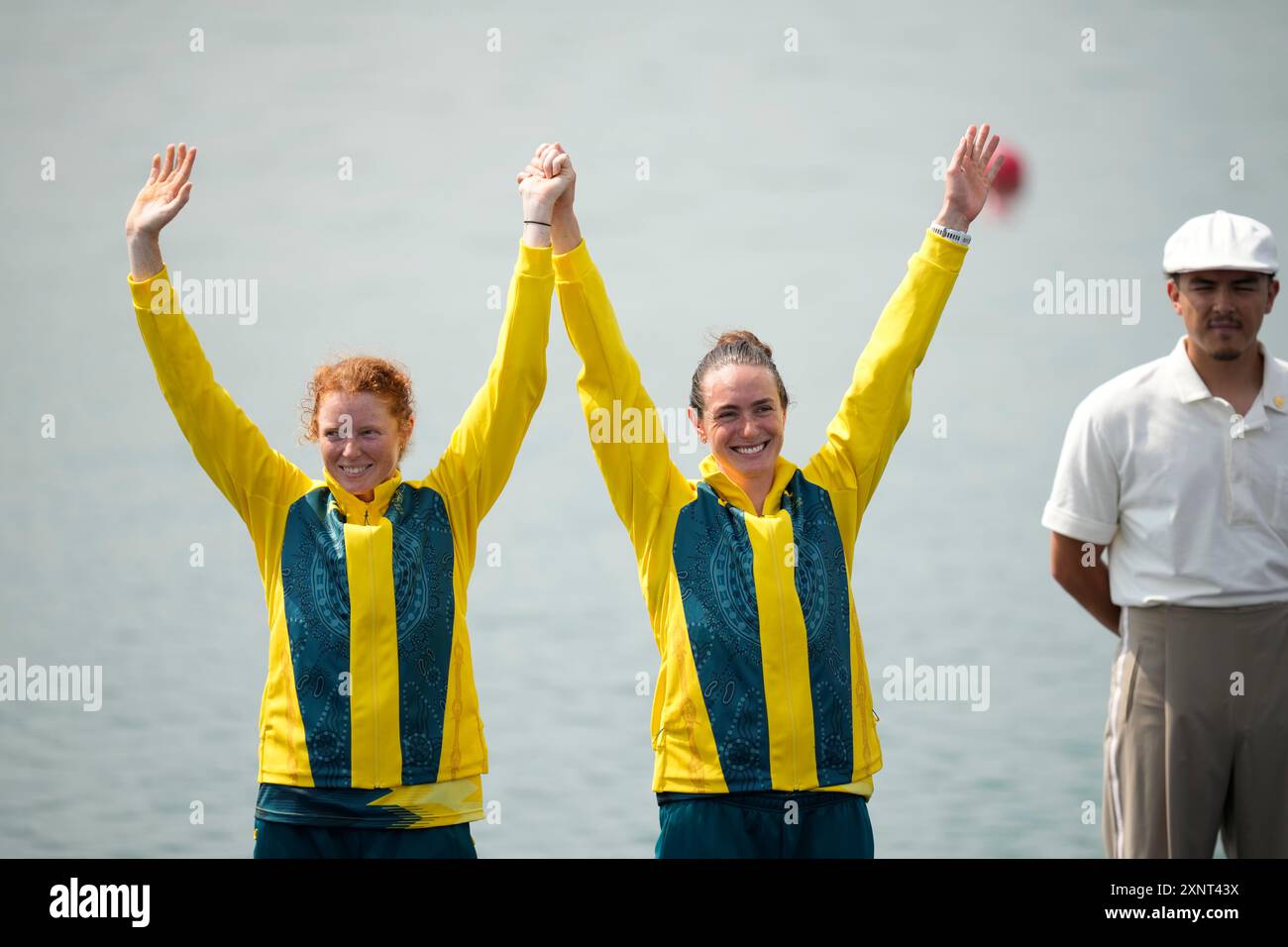 Australia's Jess Morrison and Annabelle McIntyre celebrate bronze in ...