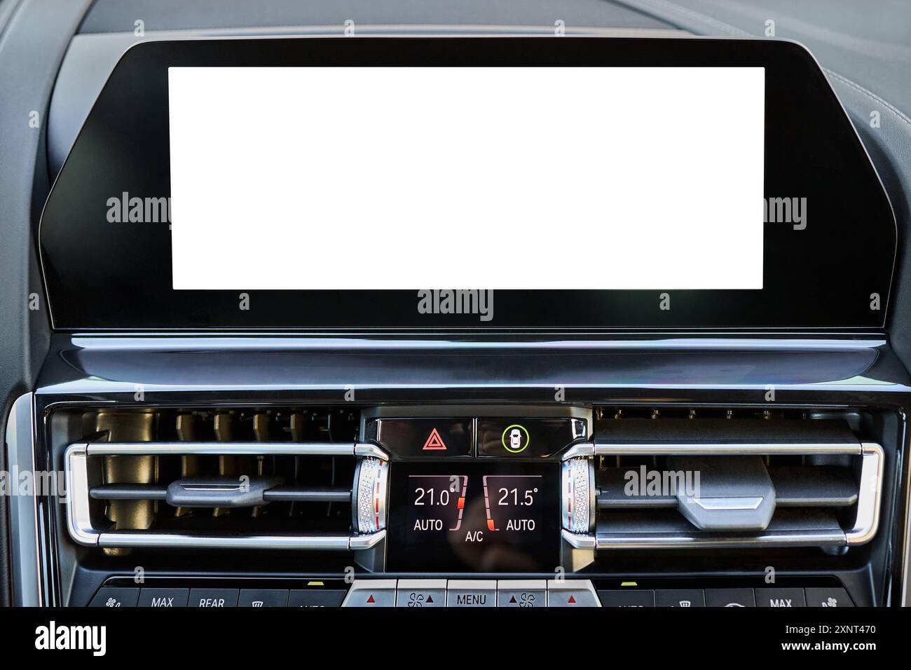 Monitor in car isolated blank screen for navigation maps and GPS ...