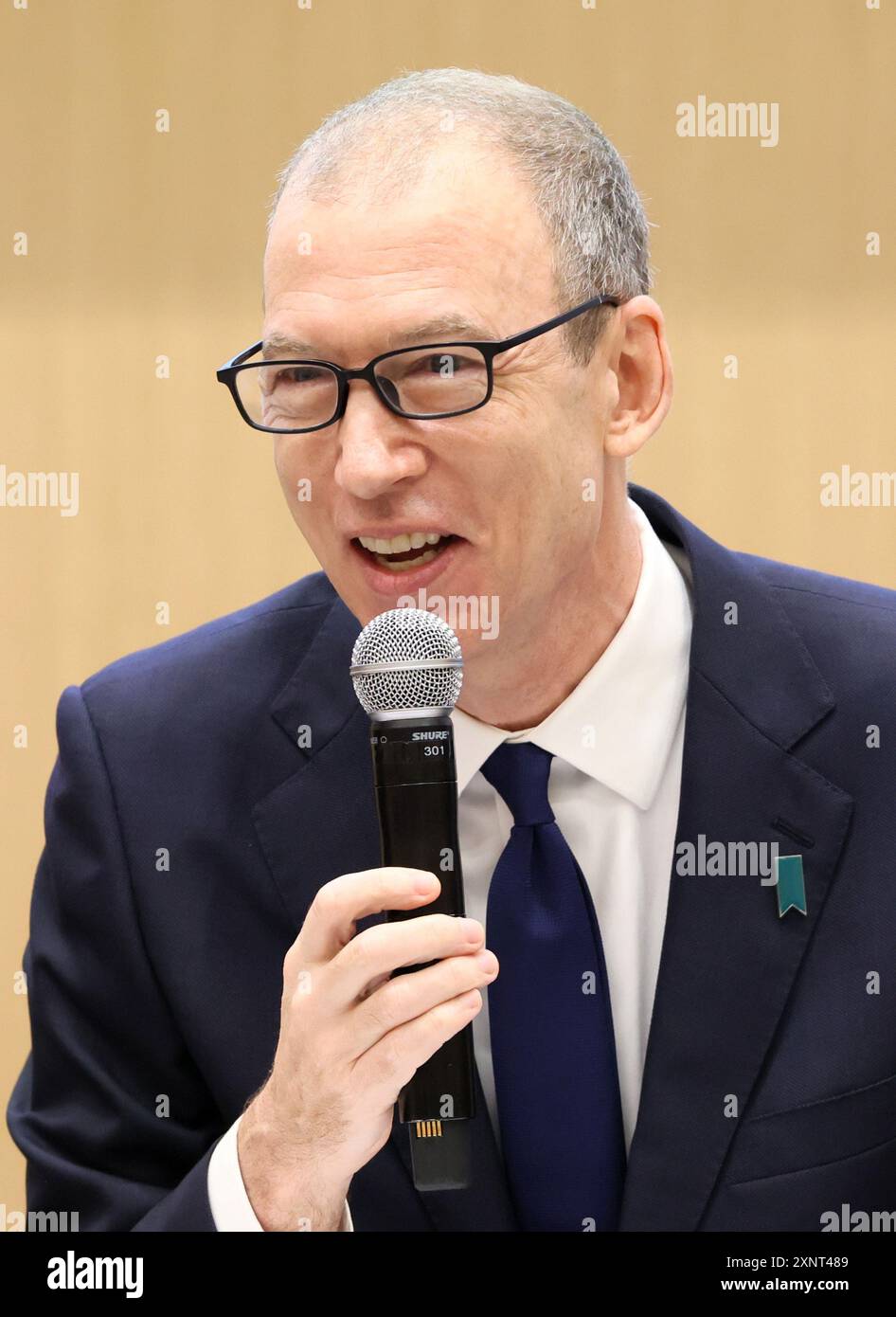 Tokyo, Japan. 2nd Aug, 2024. Japan Display Inc. (JDI) CEO Scott Callon ...