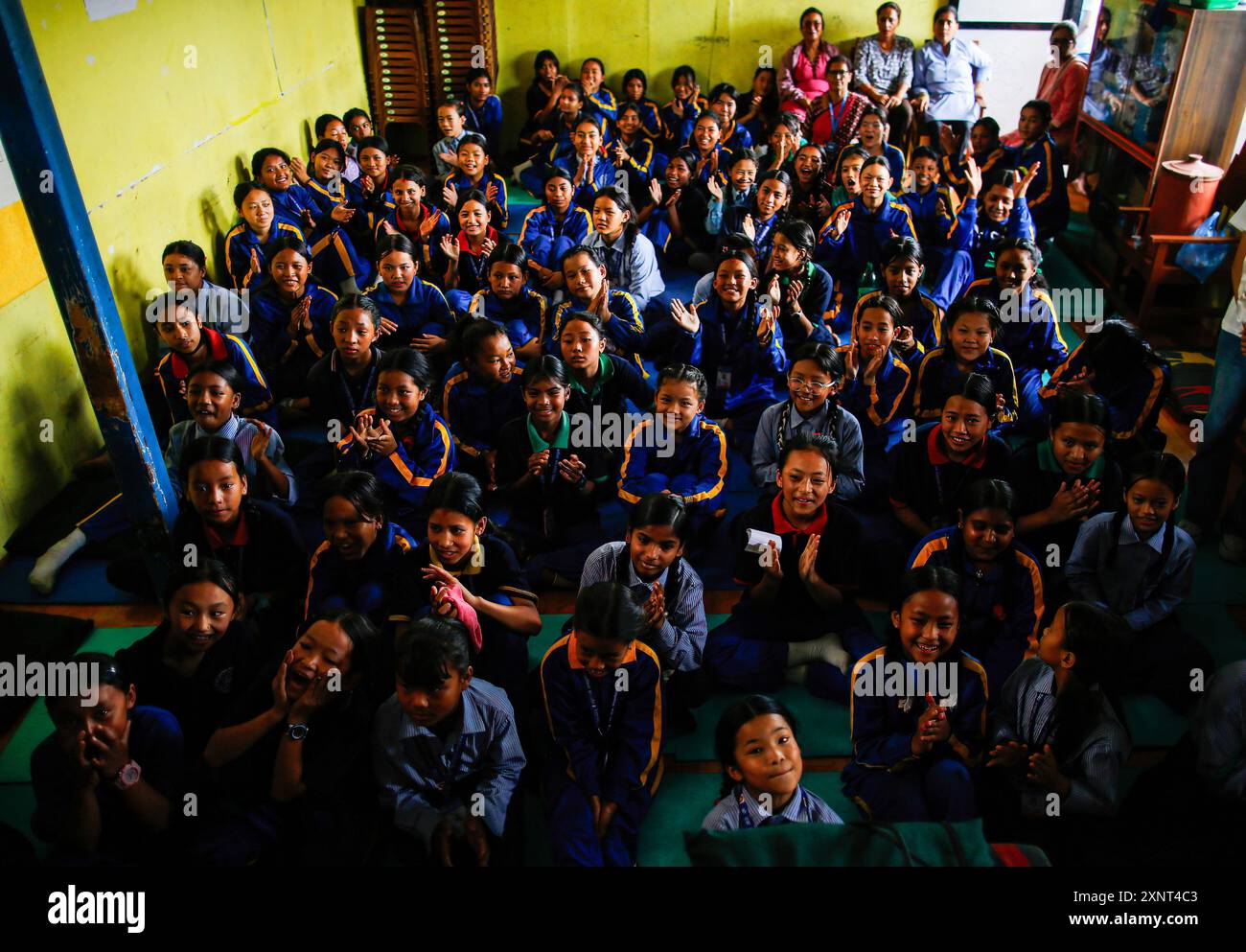 School students listen to teachings about menstrual hygiene awareness ...