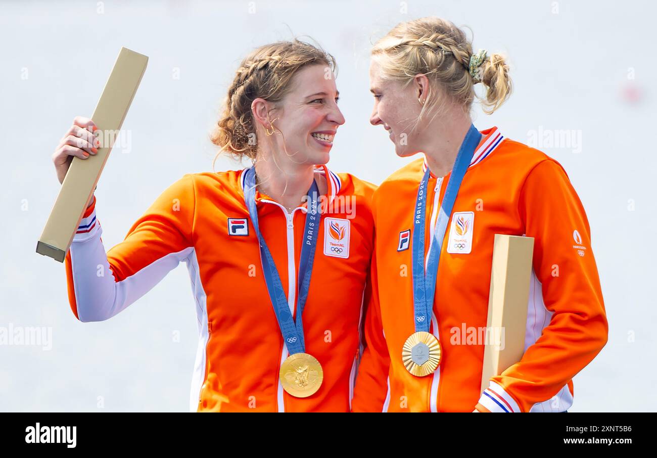 PARIS - Veronique Meester and Ymkje Clevering in action during the ...