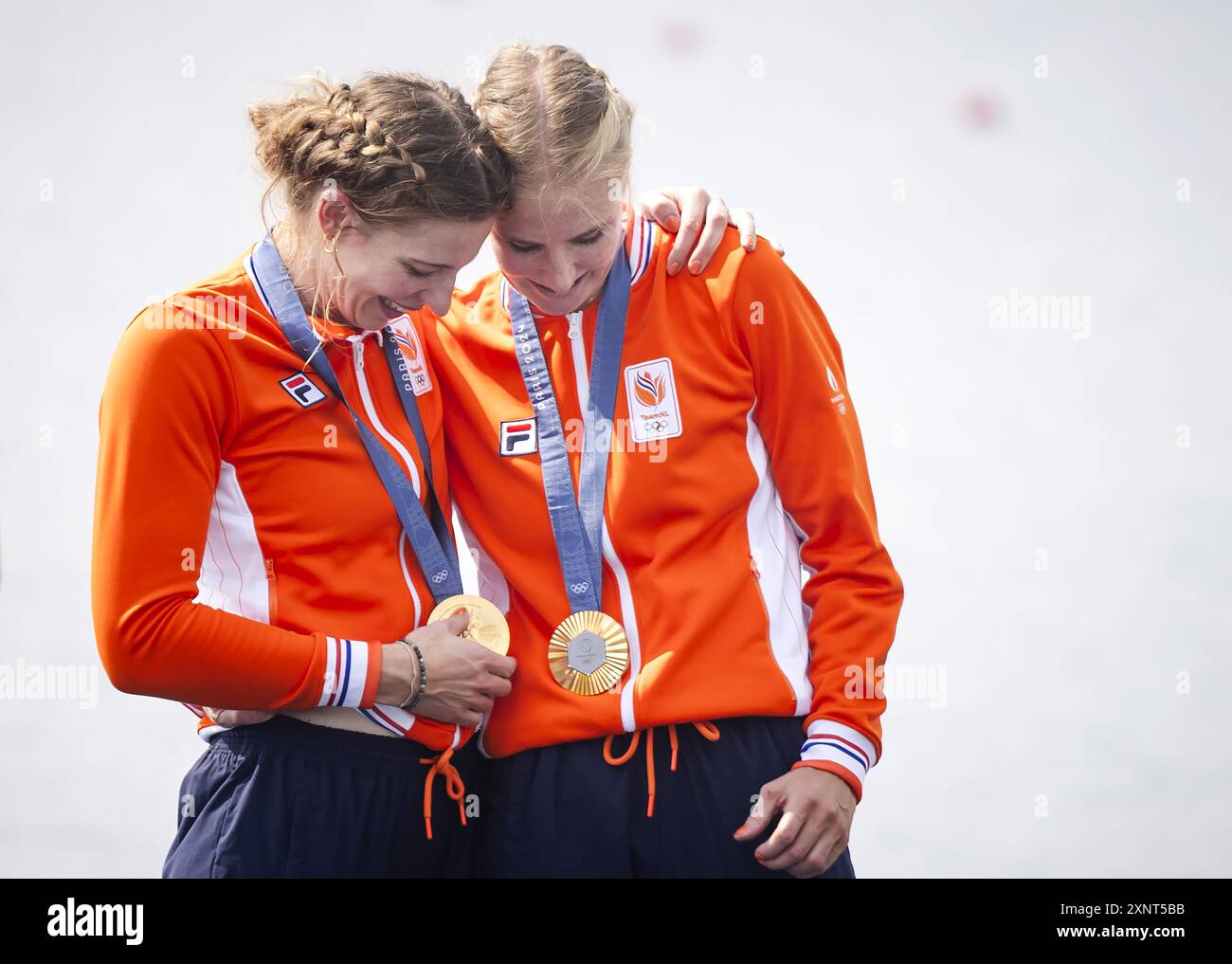 PARIS - Ymkje Clevering and Veronique Meester during the ceremony of ...