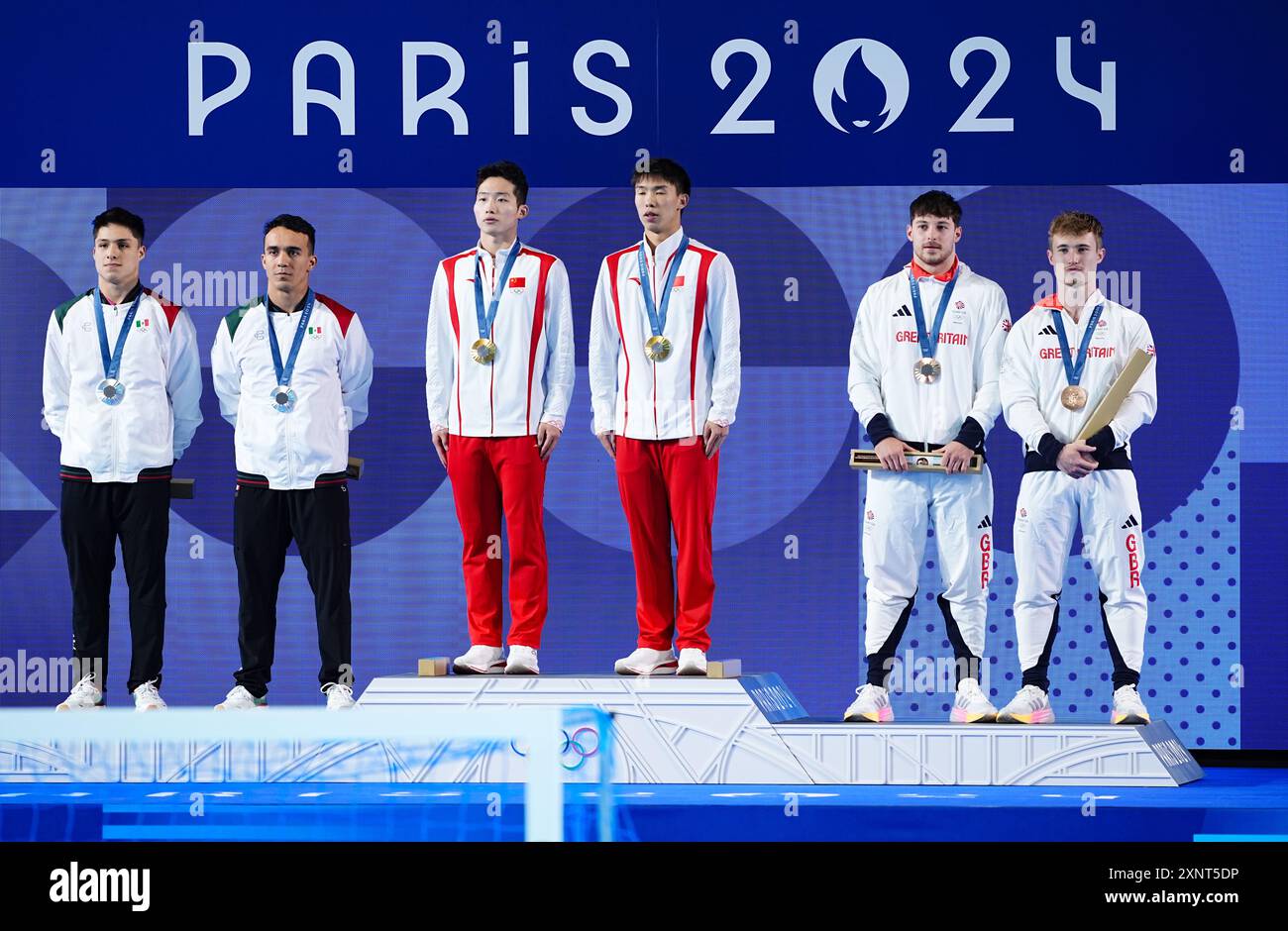 Mexico's Juan Celaya and Osmar Olvera (right) who won silver, China's ...