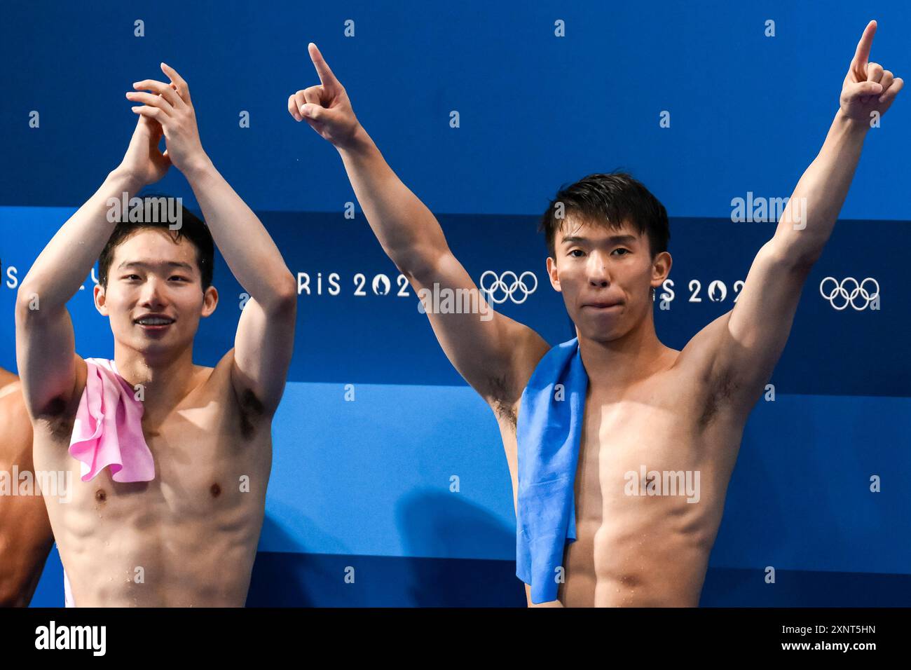 Diving 3m synchro springboard men final hi-res stock photography and ...