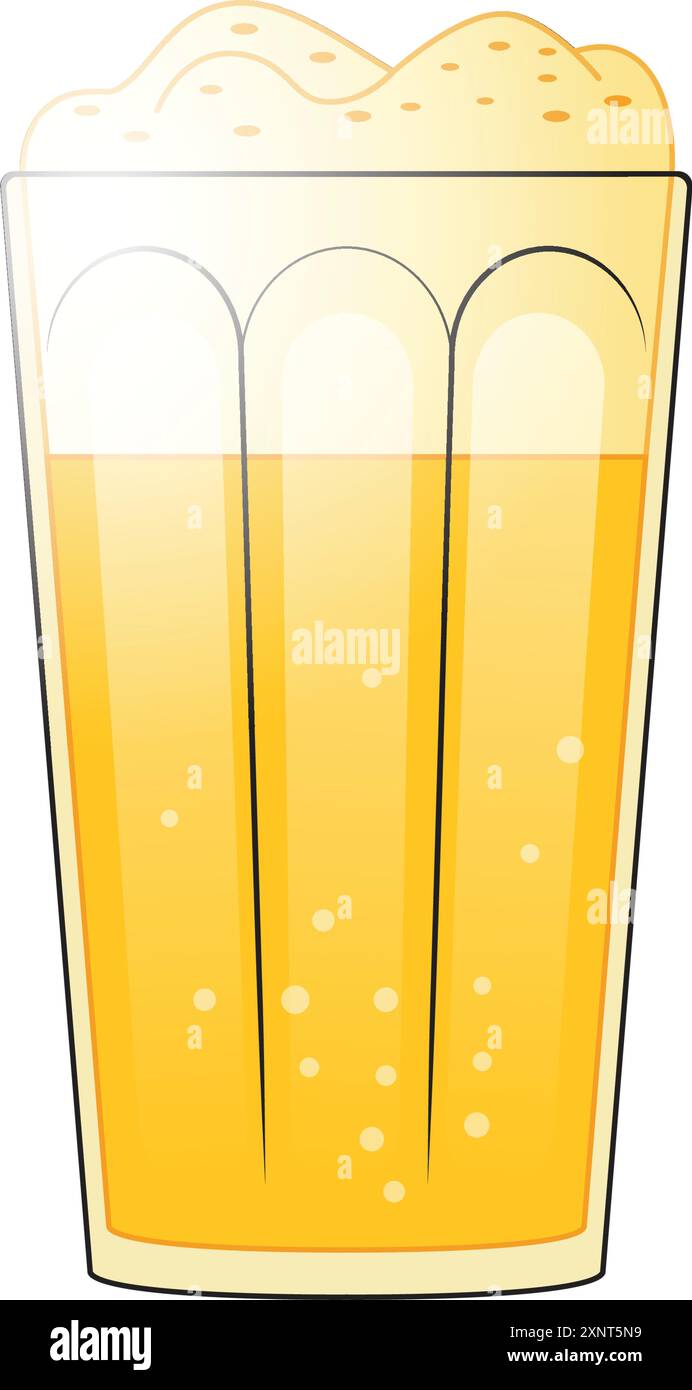 Cold beer icon in flat style. Alcohol drink vector illustration on ...