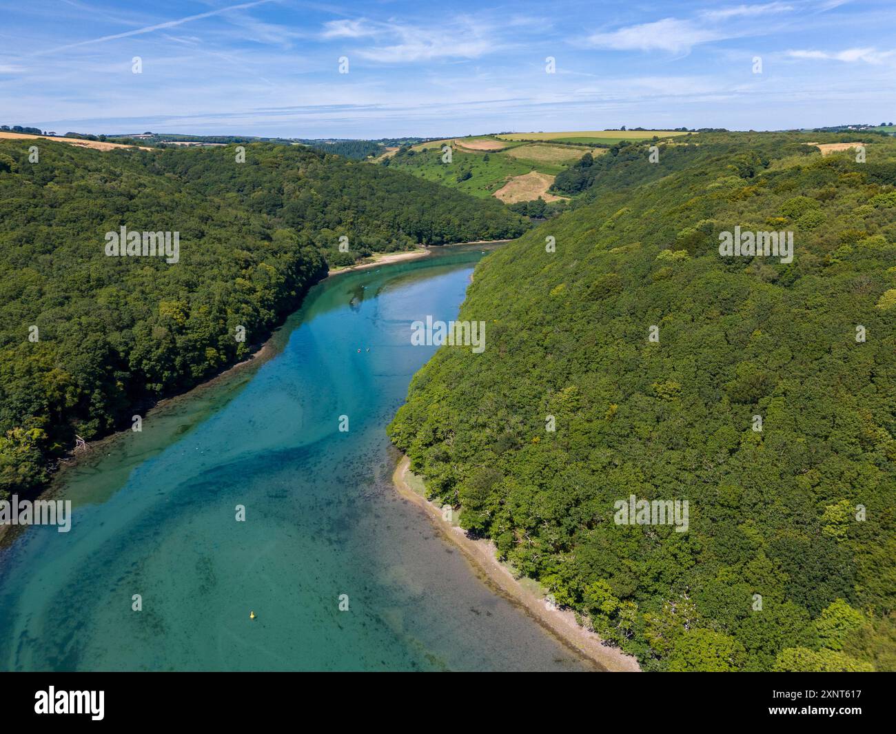 An aerial view of Looe Island in Cornwall, UK Stock Photo - Alamy