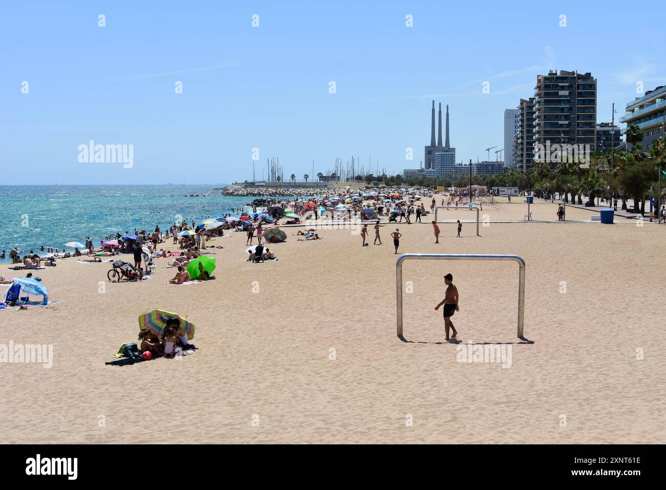 Platja del Coco, Badalona, Catalonia, Spain Stock Photo - Alamy