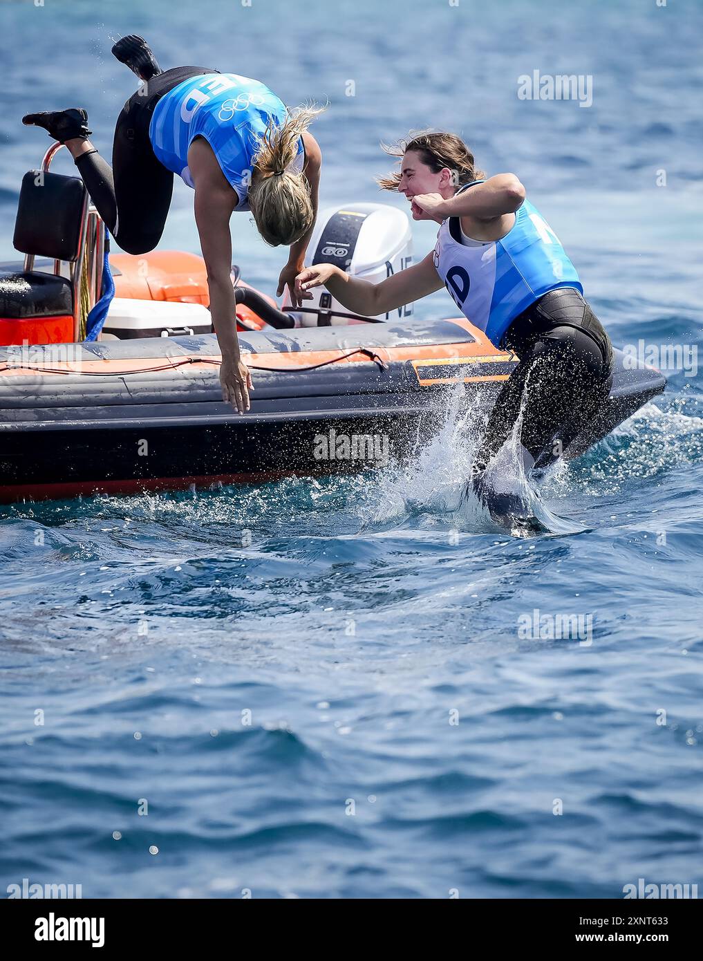 MARSEILLE - Sailors Odile van Aanholt and Annette Duetz win a gold ...