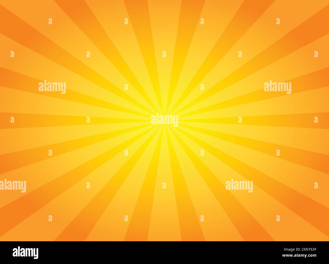 Retro summer ray background in flat style. Sunburst vector illustration ...