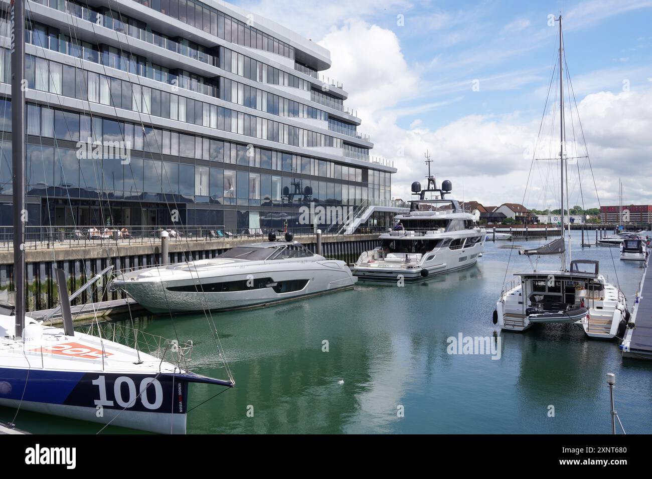 Southampton UK 27 June 2024 - View of Ocean Village Marina in port city ...