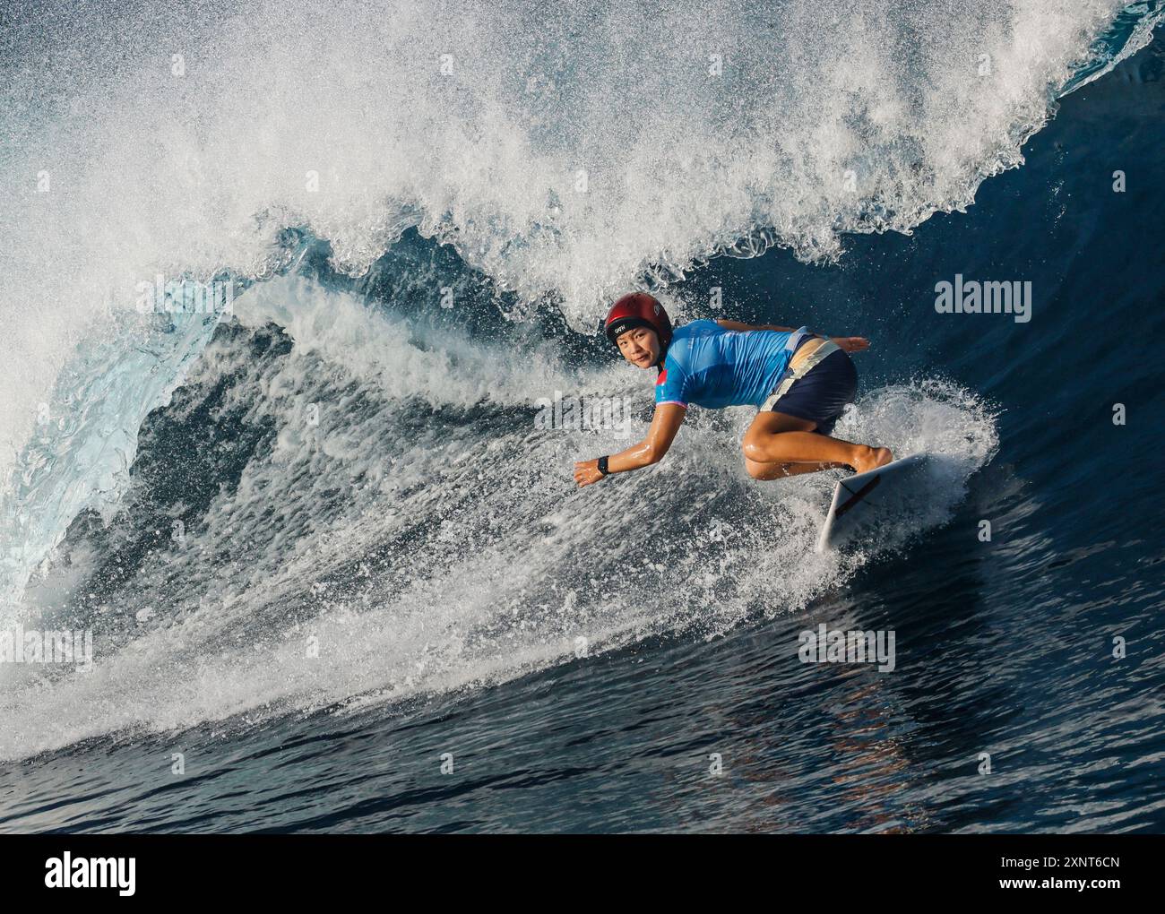 Tahiti, French Polynesia. 1st Aug, 2024. Yang Siqi of China competes ...