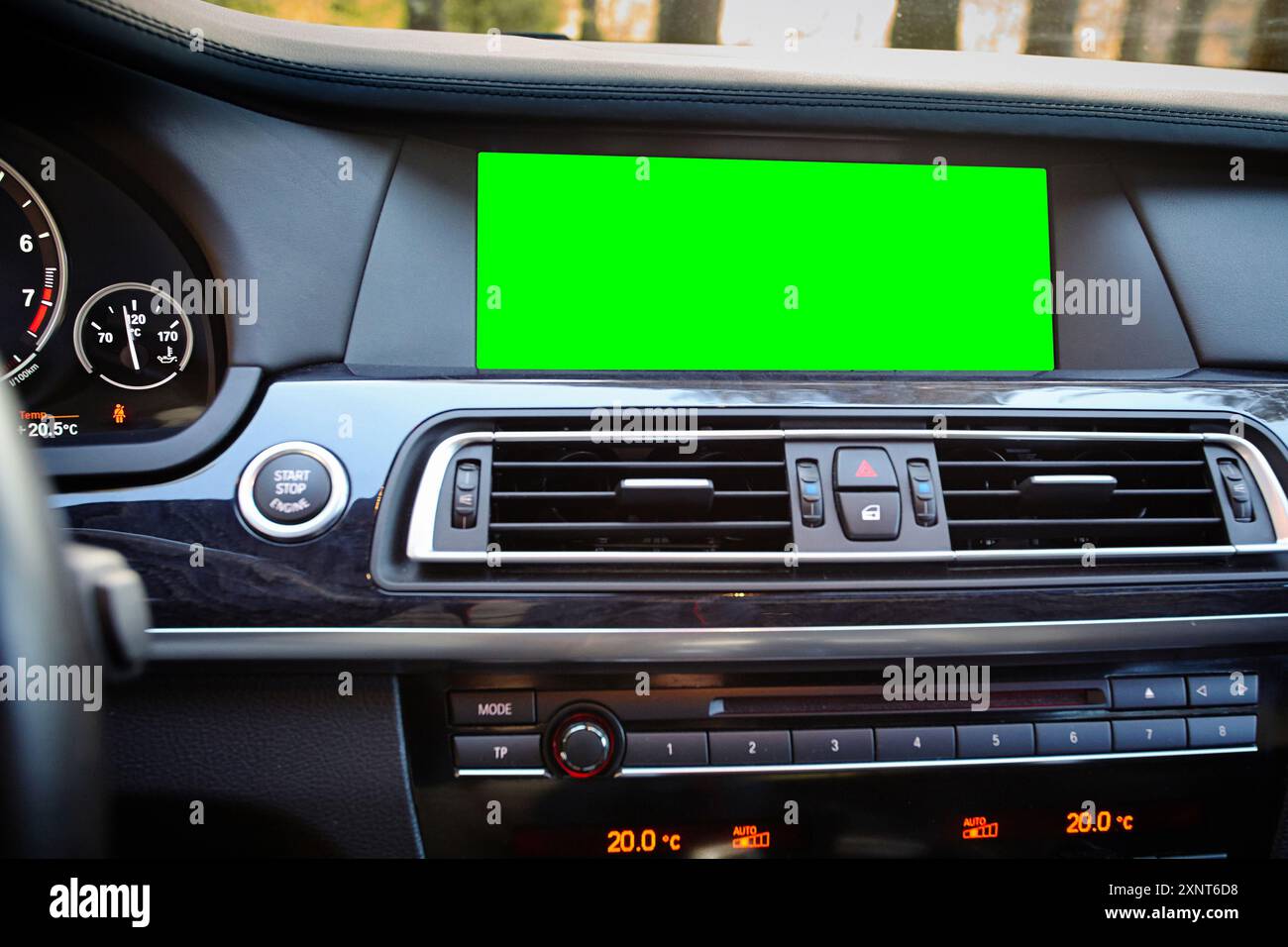 Monitor in car isolated blank screen for navigation maps and GPS ...
