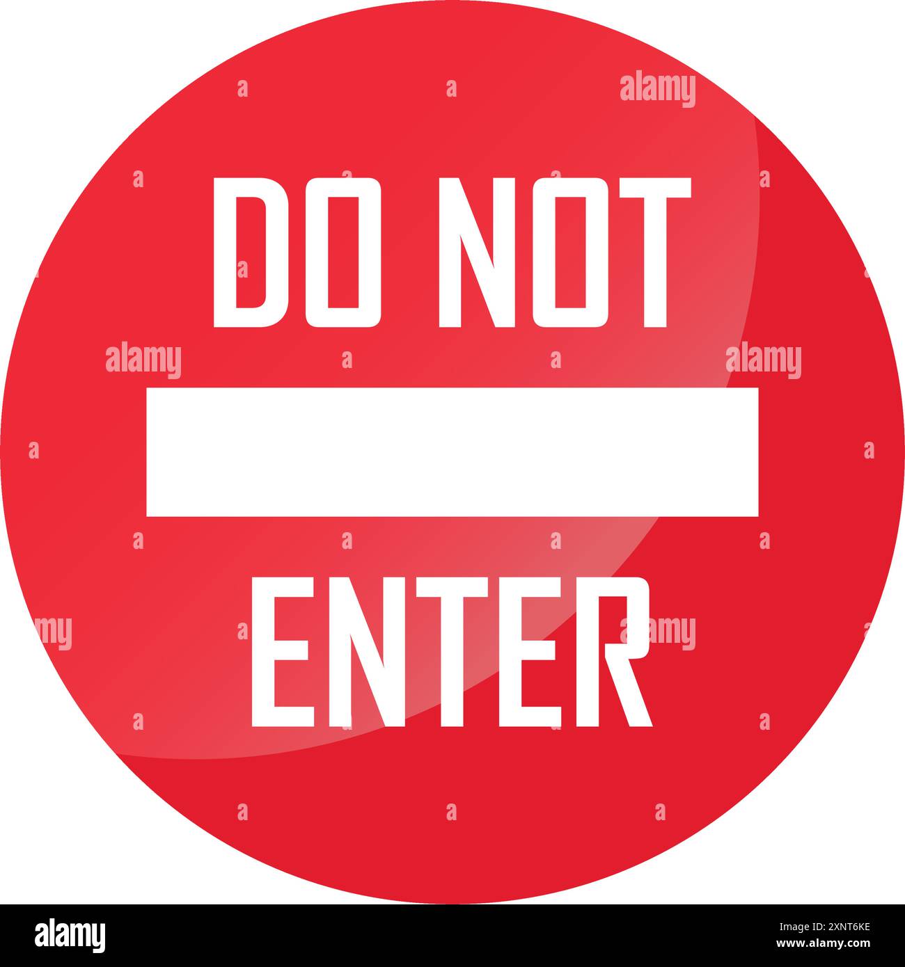 Stop icon in flat style. Warning symbol vector illustration on isolated ...