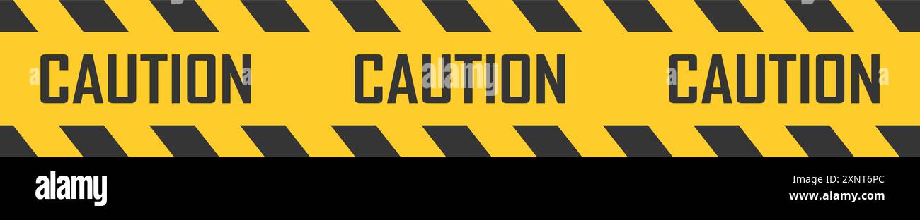 Caution, warning icon in flat style. Stop vector illustration on ...