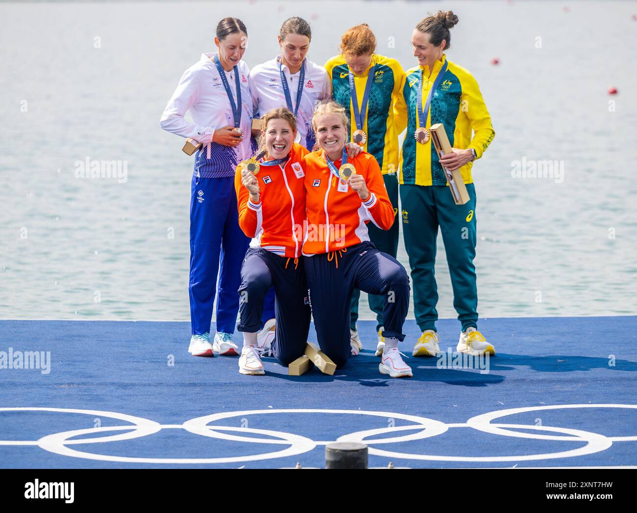 PARIS - Veronique Meester and Ymkje Clevering with the gold medal ...