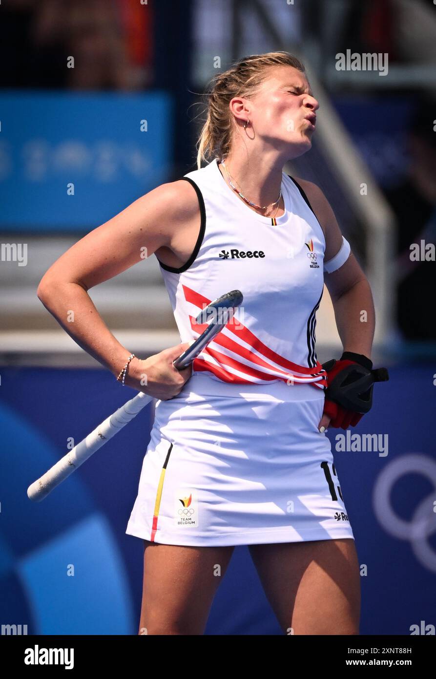 Paris, France. 02nd Aug, 2024. Belgium's Alix Gerniers looks dejected ...