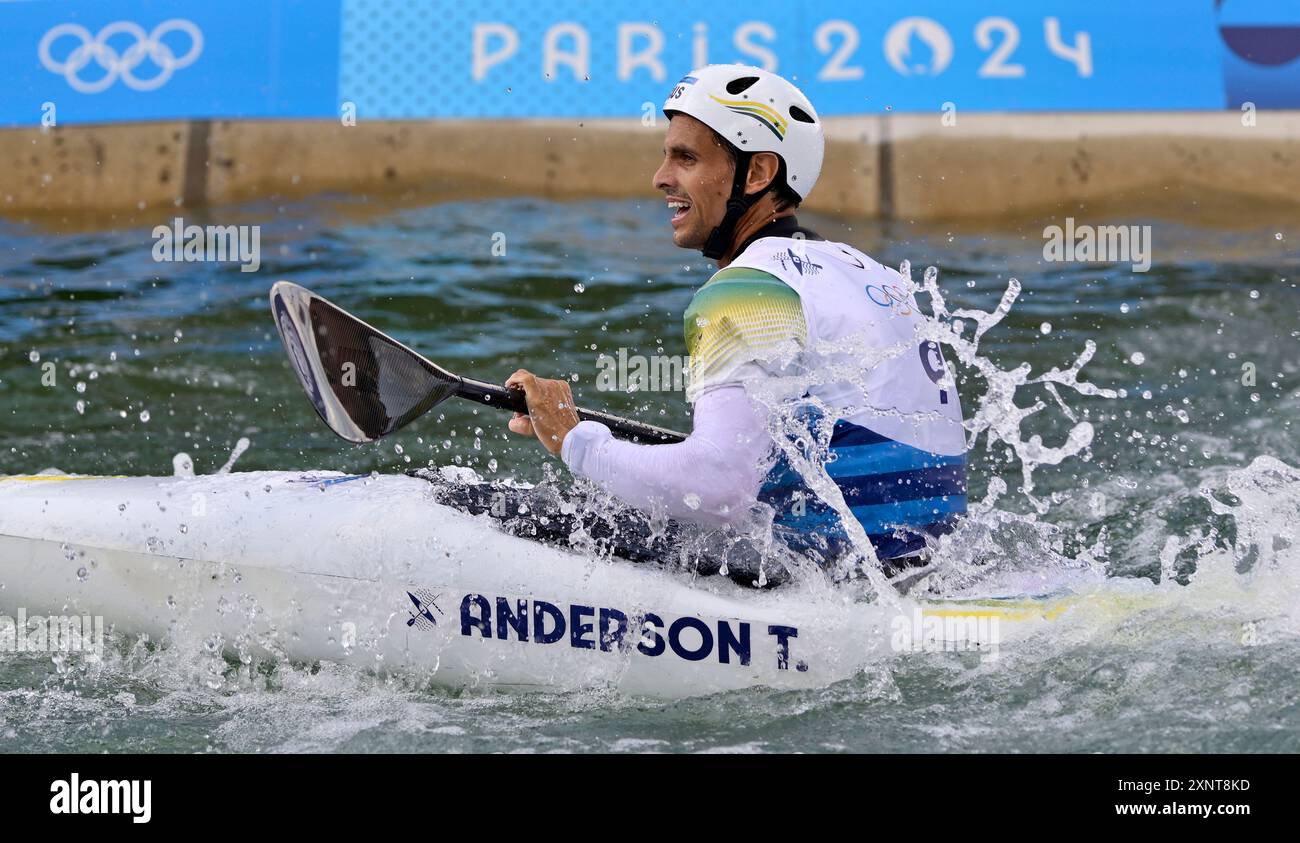 Paris, France. 01st Aug, 2024. Paris 2024 Olympic games. Canoe Slalom ...