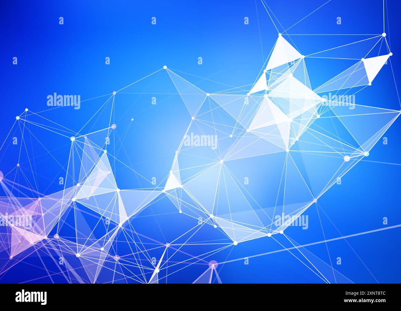 Abstract modern techno background with a low poly plexus design Stock ...