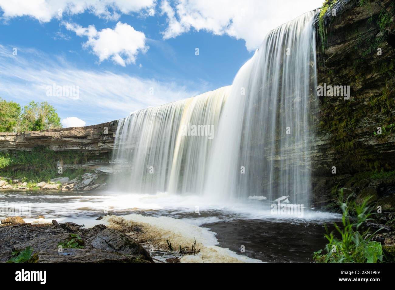Jagala Waterfall or Jagala juga, the widest and most powerful natural ...