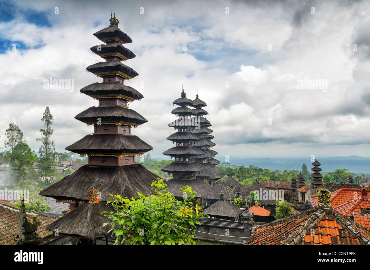 Traditional balinese architecture. The Pura Besakih temple Stock Photo ...