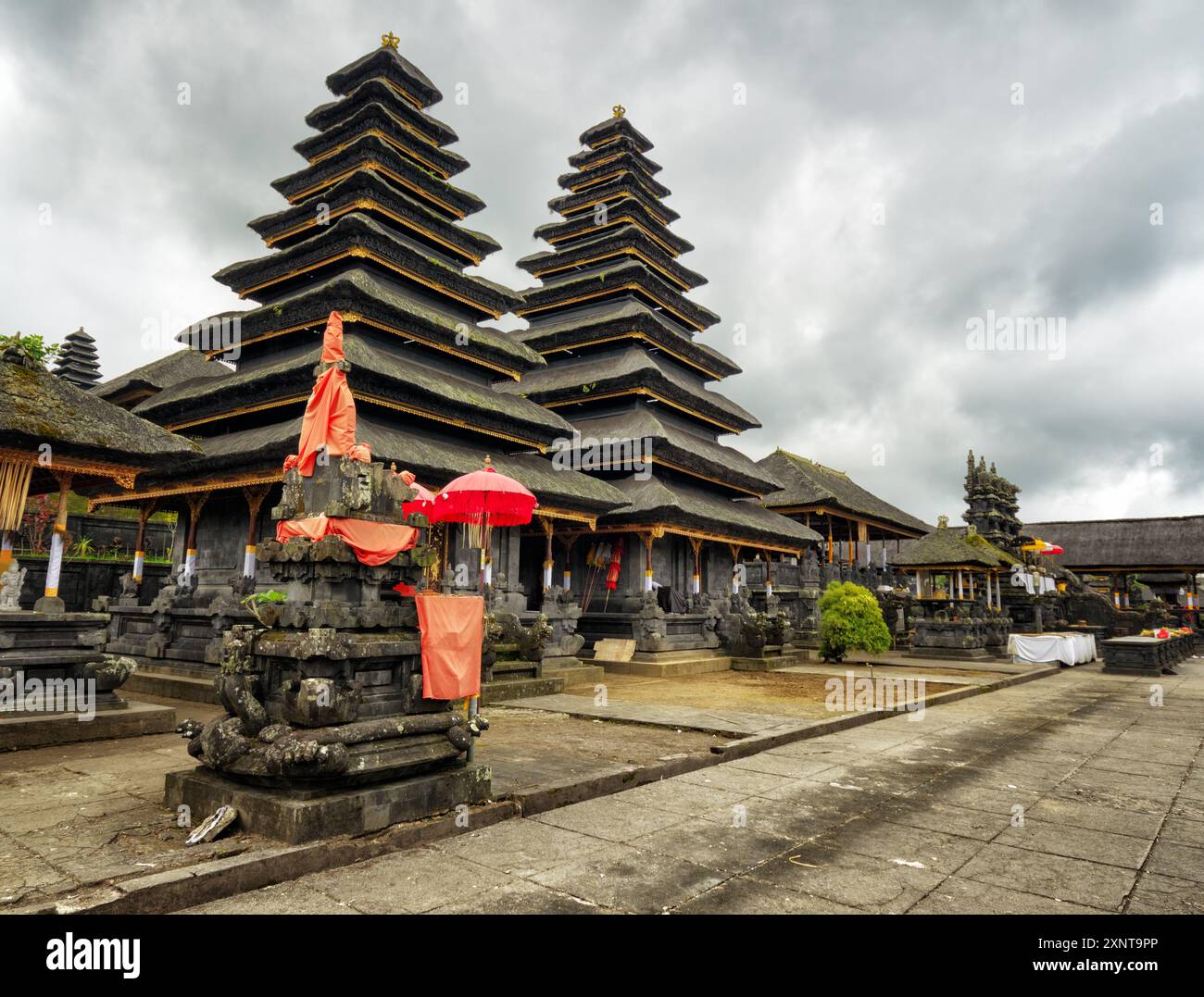 Traditional balinese architecture. The Pura Besakih temple Stock Photo ...