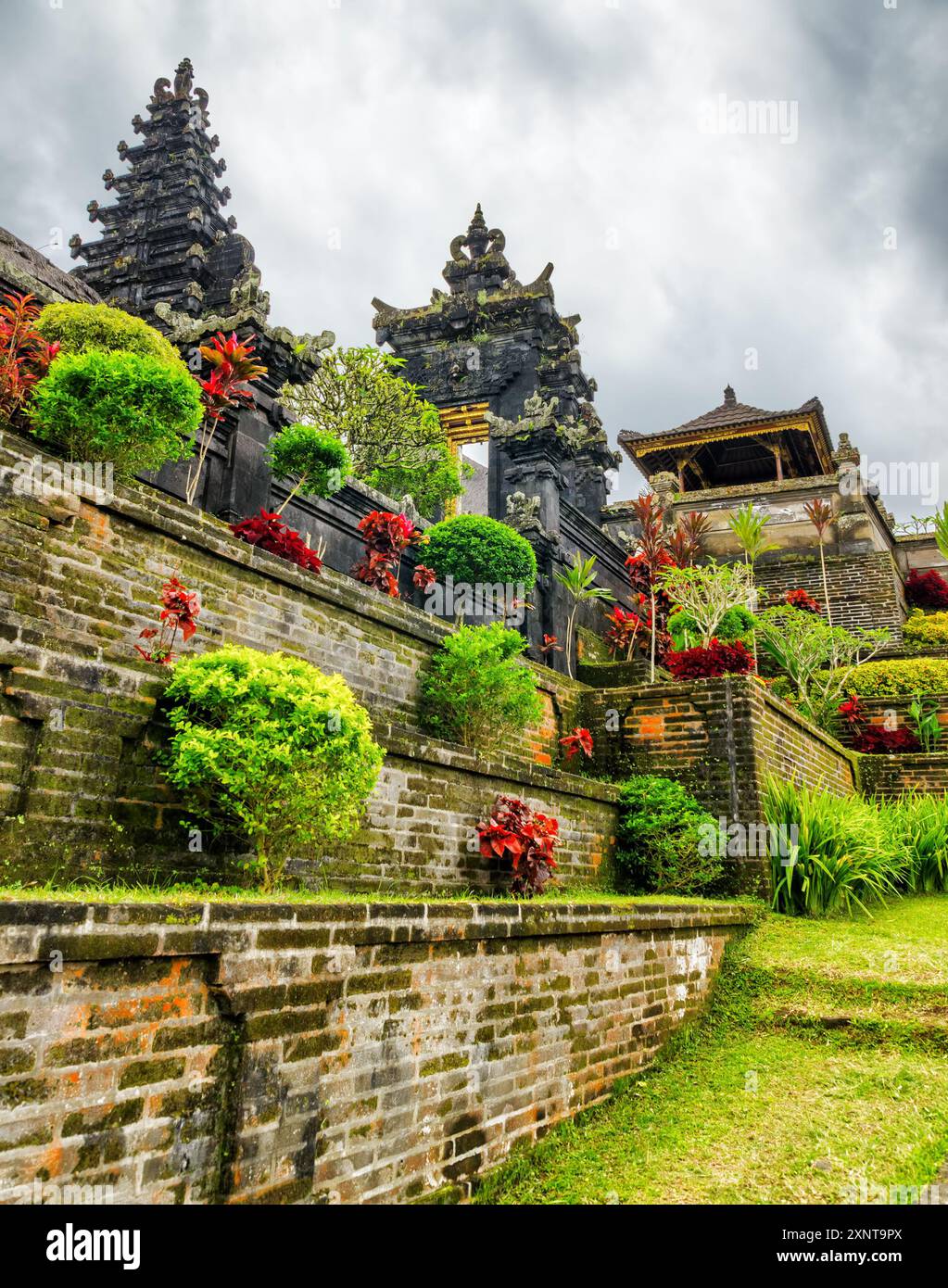 Traditional balinese architecture. The Pura Besakih temple Stock Photo ...