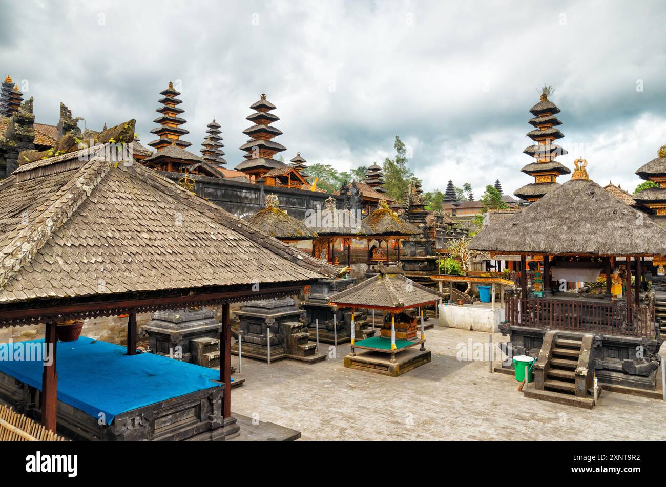 Traditional balinese architecture. The Pura Besakih temple Stock Photo ...